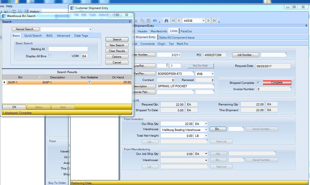 Non Nettable BINs - Epicor ERP 9 - Epicor User Help Forum