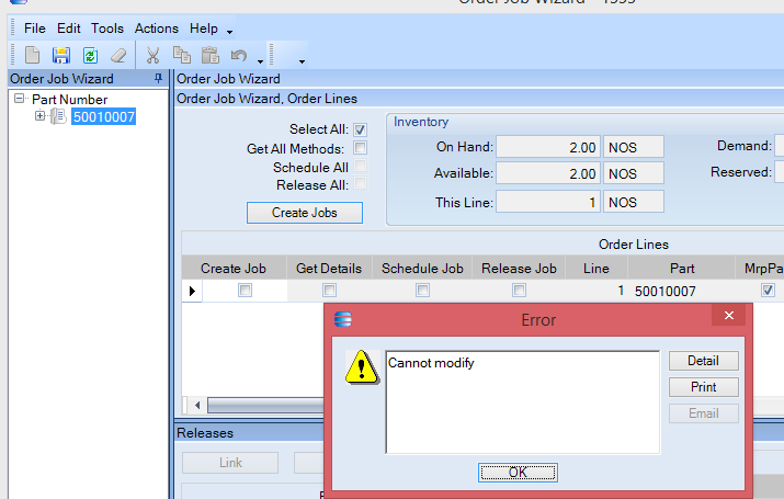 BPM to Disable CheckBoxes in Order Job Wizard - Epicor ERP 10 - Epicor ...