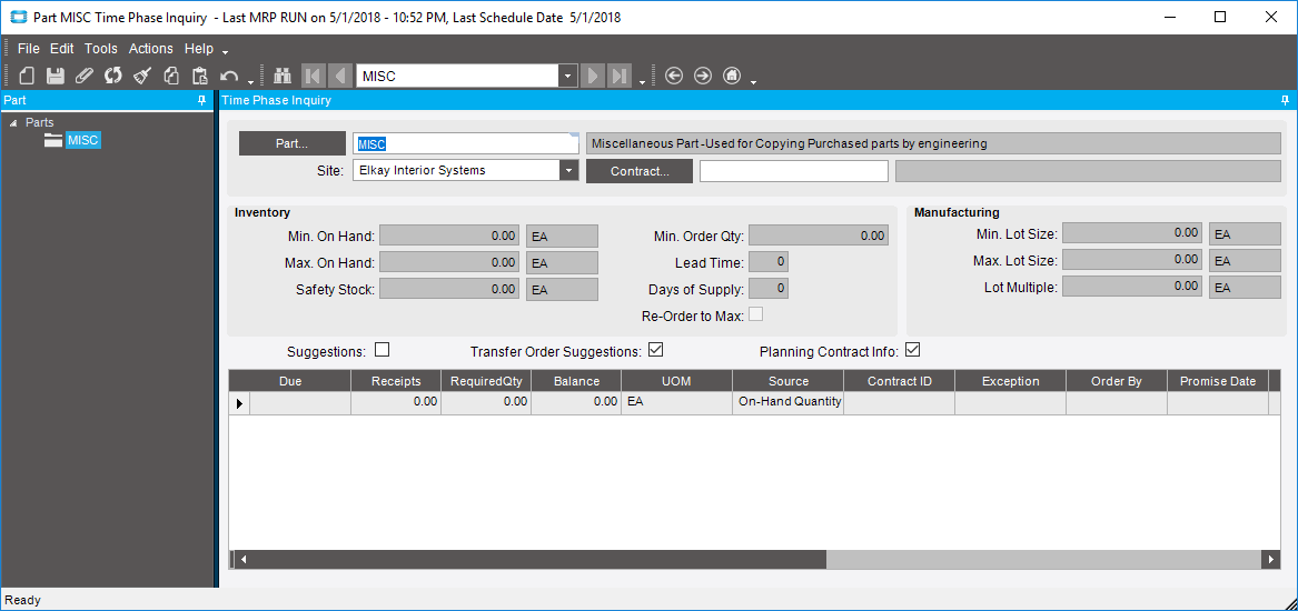 MRP Generating Suggestion for Part Not Needed - Epicor ERP 10 - Epicor ...